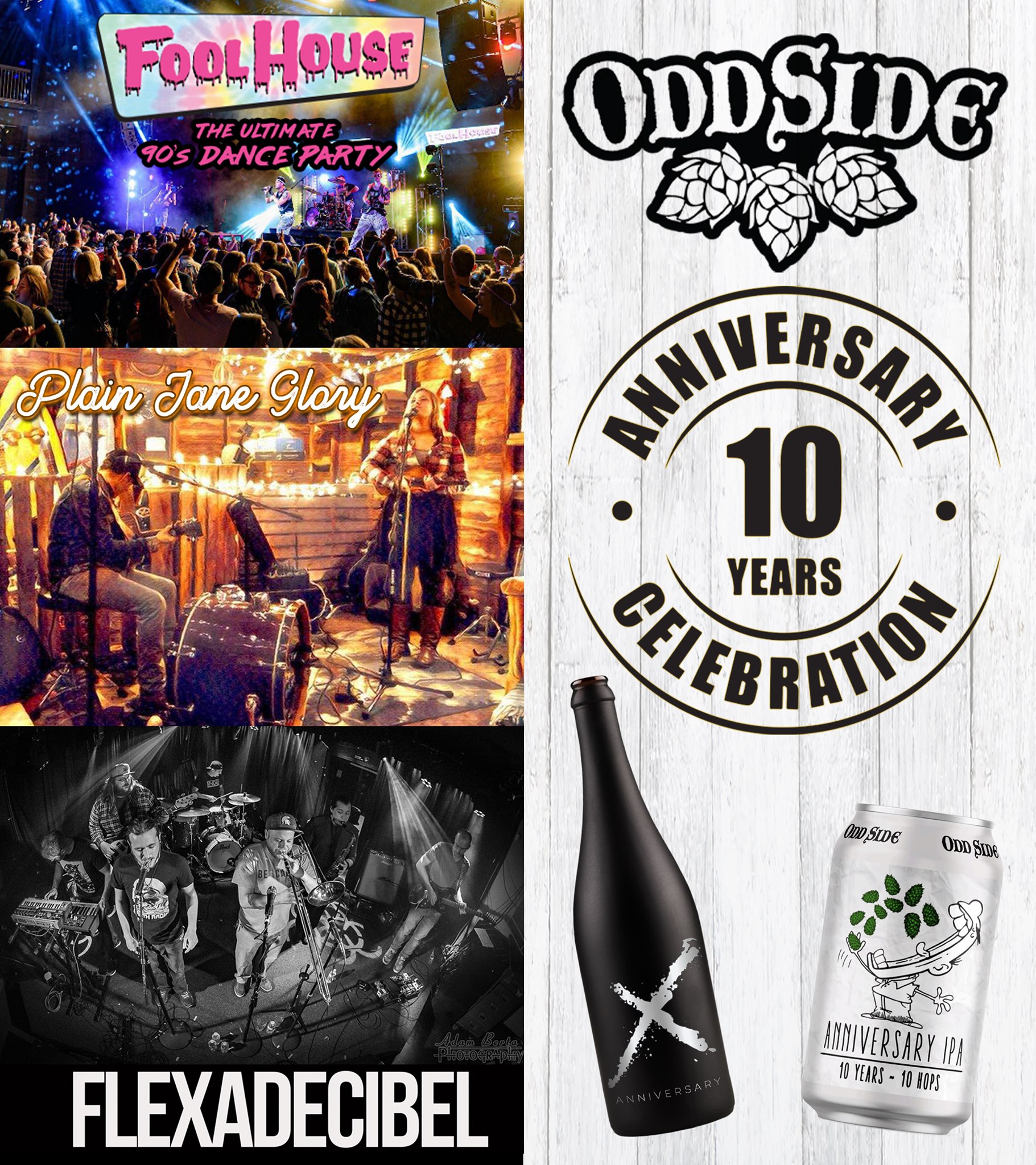 Odd Side’s Tenth Anniversary Weekend – Flexadecibel